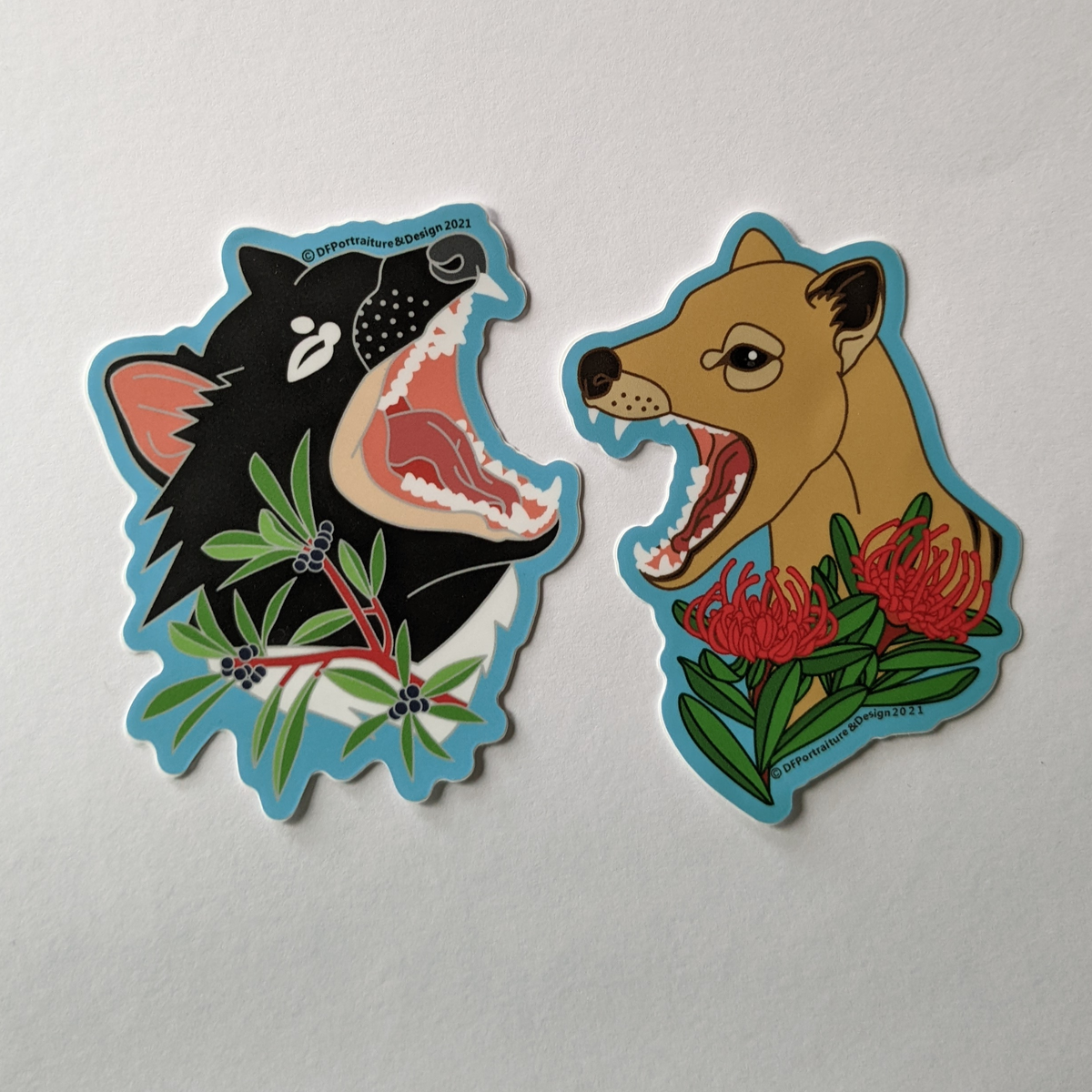 Devil & Tiger Sticker Twin Pack – West Coast Tas
